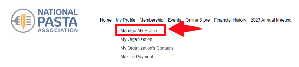 Logging Into the New NPA Member Portal – National Pasta Association